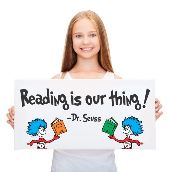 reading is our thing dr seuss picture file - The Simple Stencil